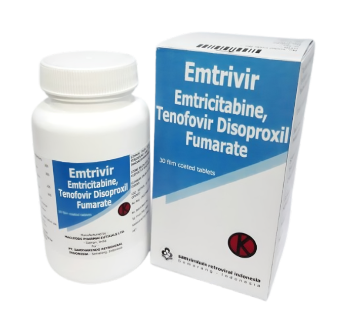 PrEP Tenofovir / Emtricitabine - Emtrivir - Sampharindo - 300mg/200mg ...